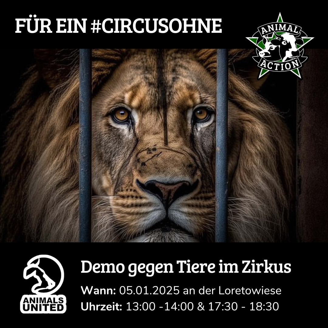 Kundgebung gegen Tiere im Zirkus - Animal Action